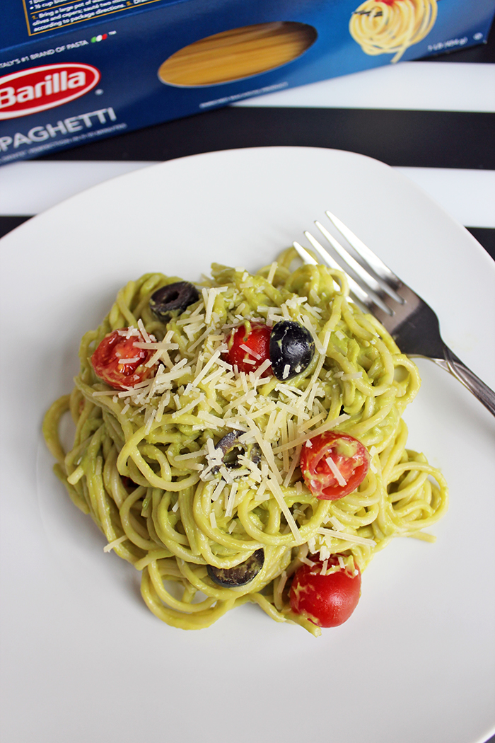 Barilla® Spaghetti with avocado – Mi Diario de Cocina